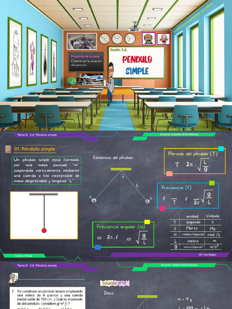 Clase 3.6. Pendulo Simple | PDF | Péndulo | Metrología