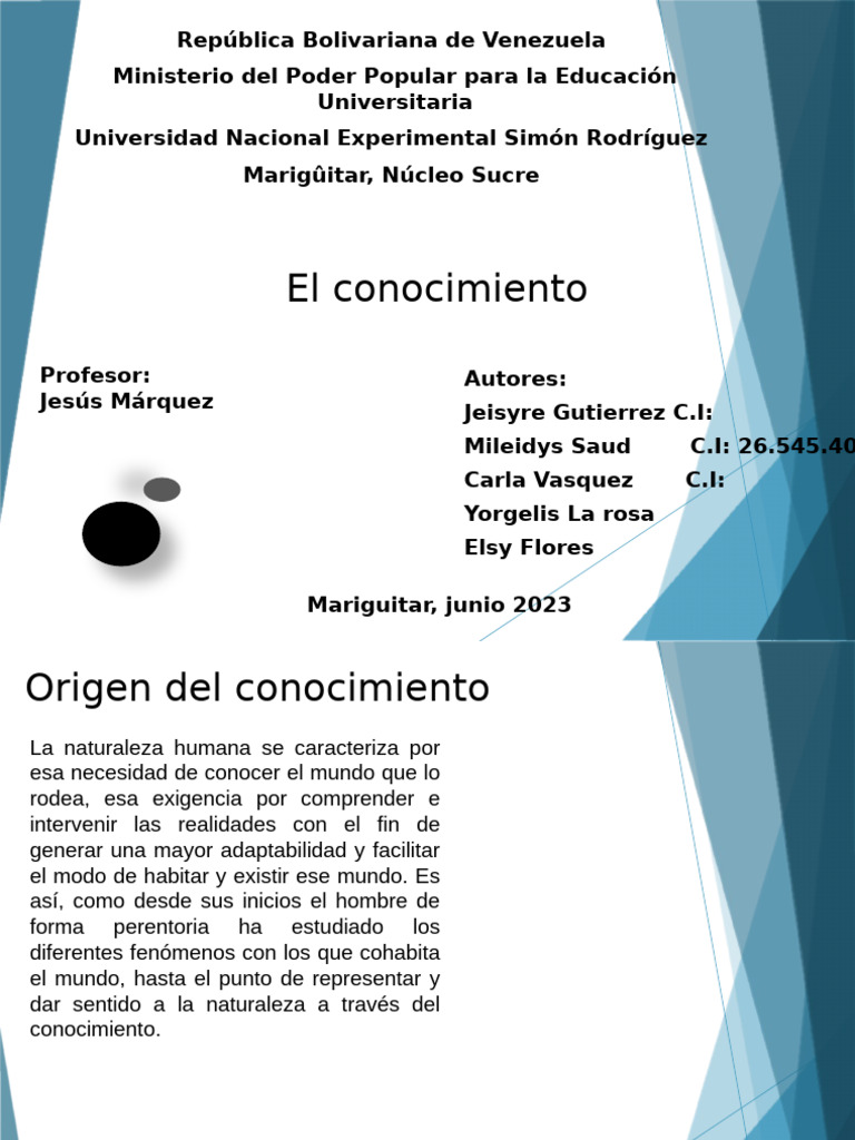 CONOCIMIENTO CIENTIFICO | PDF | Conocimiento | Realidad