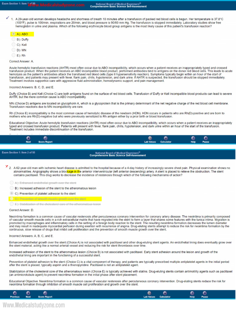 (Medicalstudyzone - Com) NBME 31 A | PDF