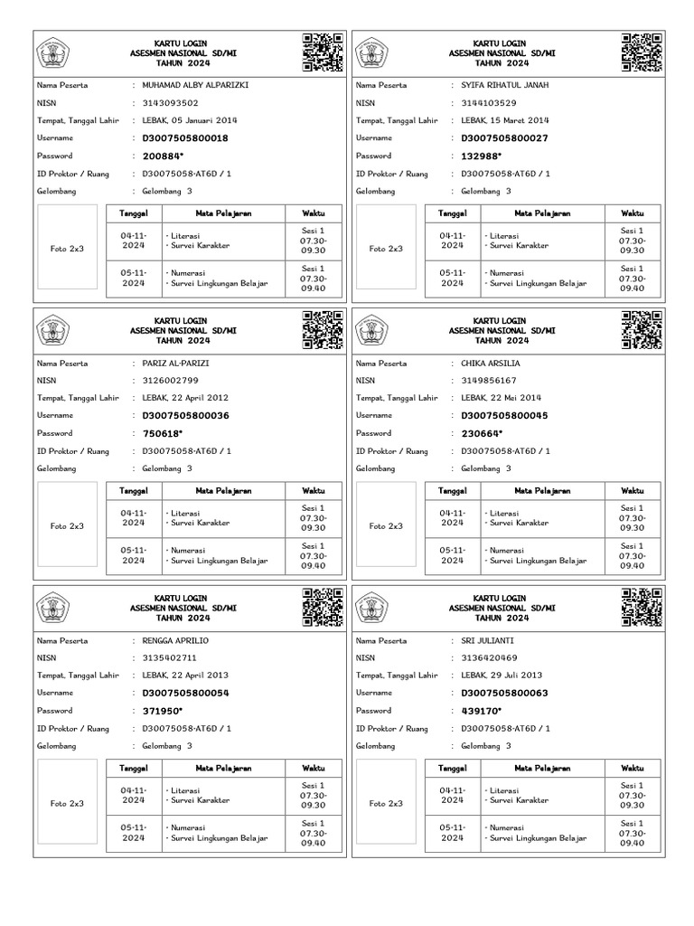 Asesmen Nasional - Tahun 2024 | PDF
