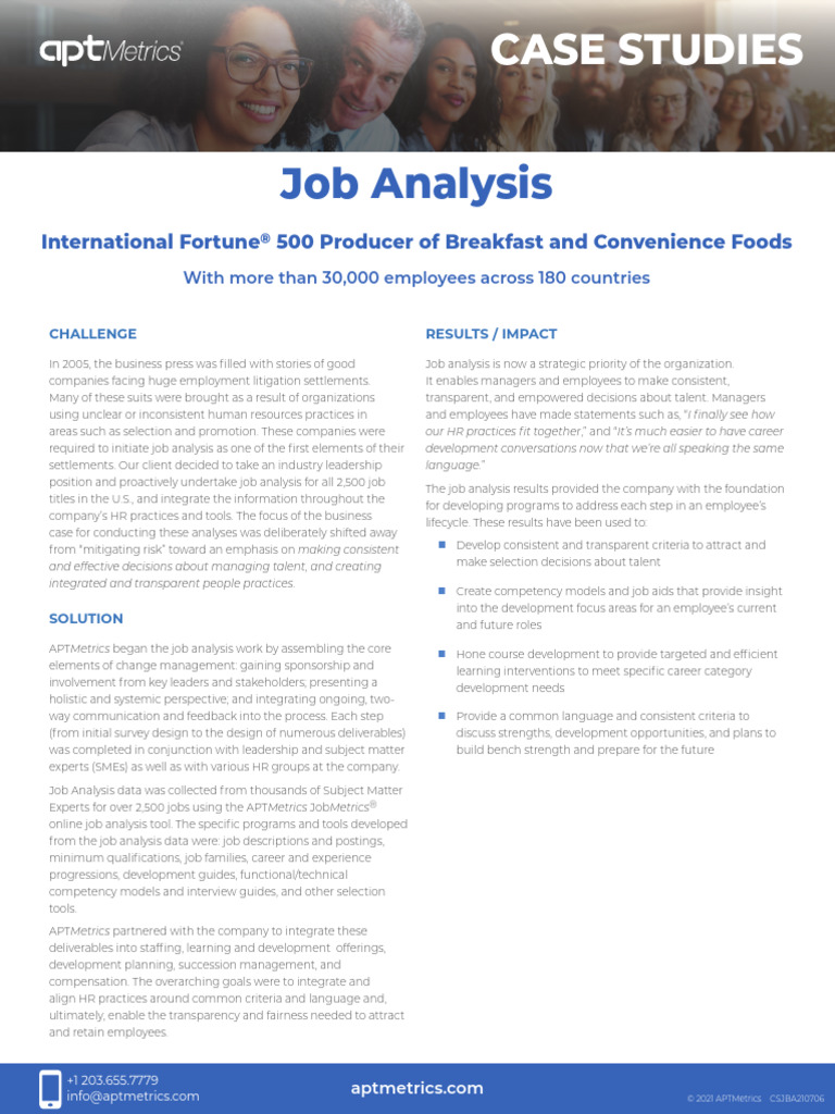 CS-Job-Analysis-210706 | PDF | Organizational Behavior | Leadership