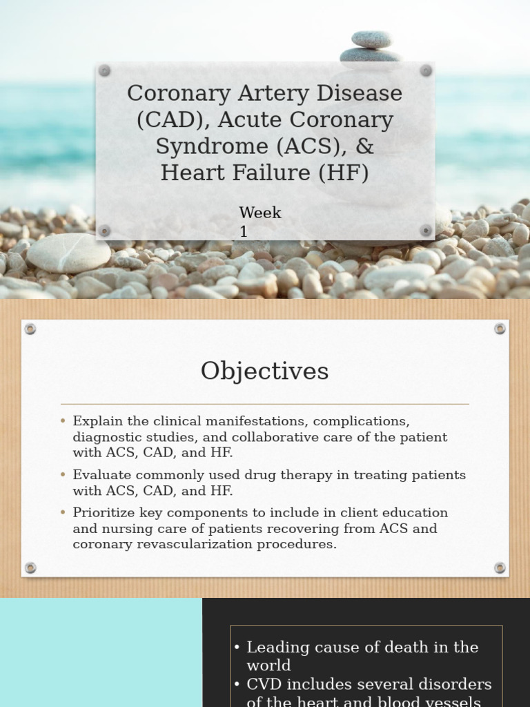 N261 - Week 1 - CVD, ACS | PDF | Myocardial Infarction | Coronary ...