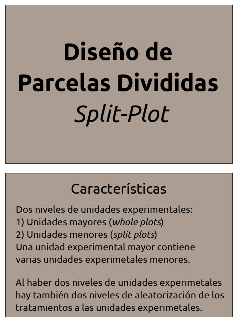 Split Plot | PDF