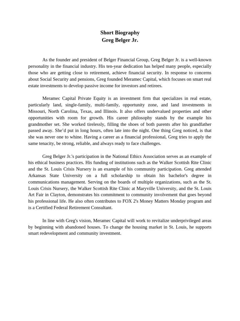 Short_Biography_Template | PDF