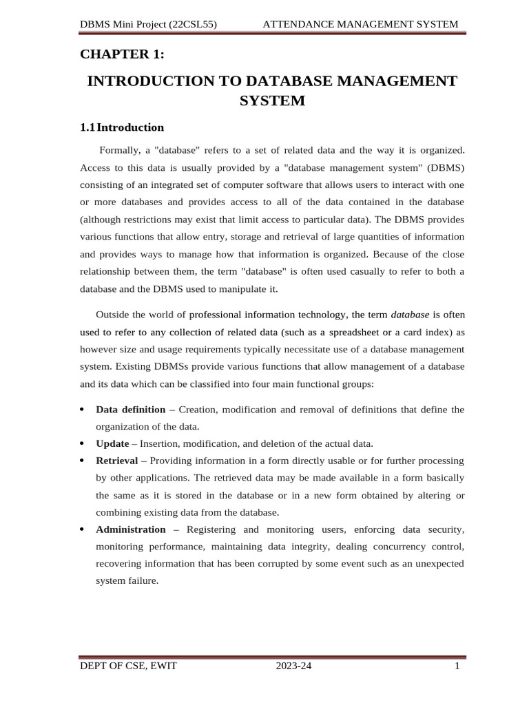 Dbms Draft Report | PDF | Databases | My Sql