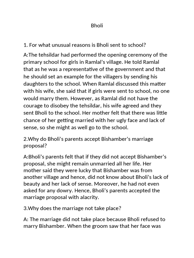 Bholi | PDF | Marriage