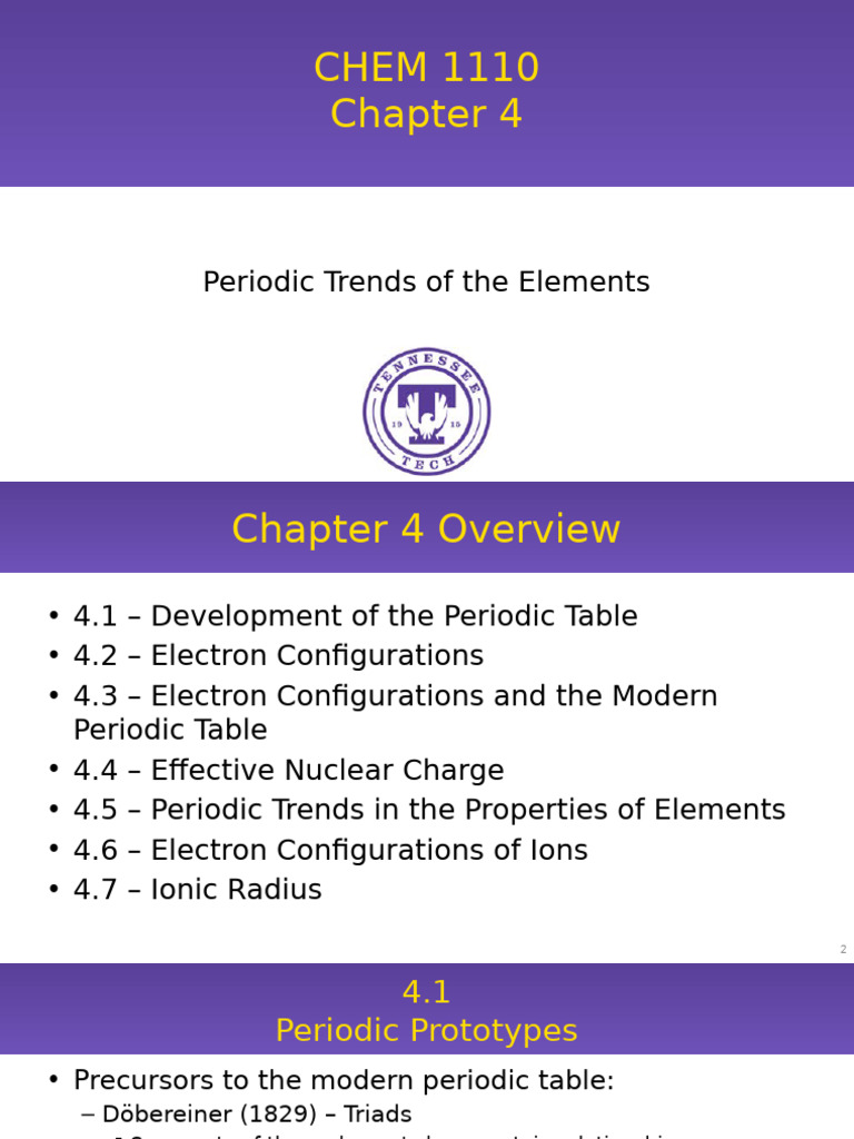 Periodic Trends & Electron Configurations | PDF | Electron ...