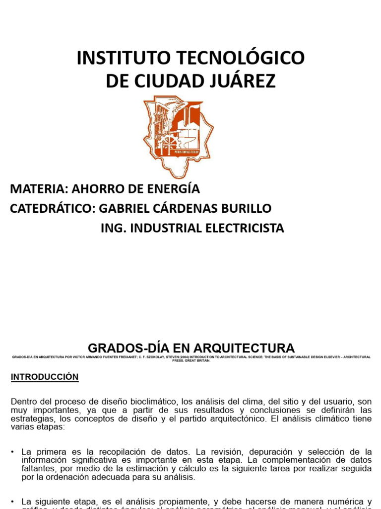 Aplicacion Del Uso de Los Grados-Dia | PDF | Celsius | Uso eficiente de ...