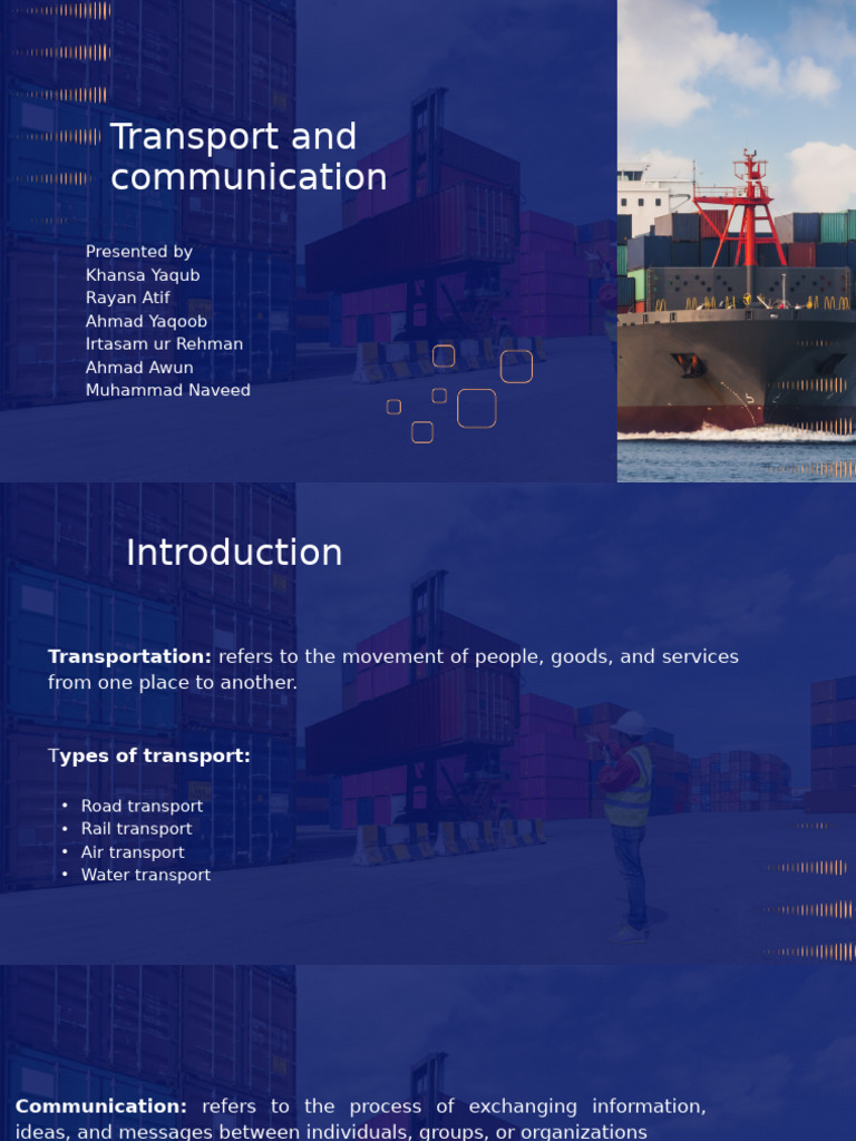 Transport and Communication $ | PDF | Rail Transport | Transport