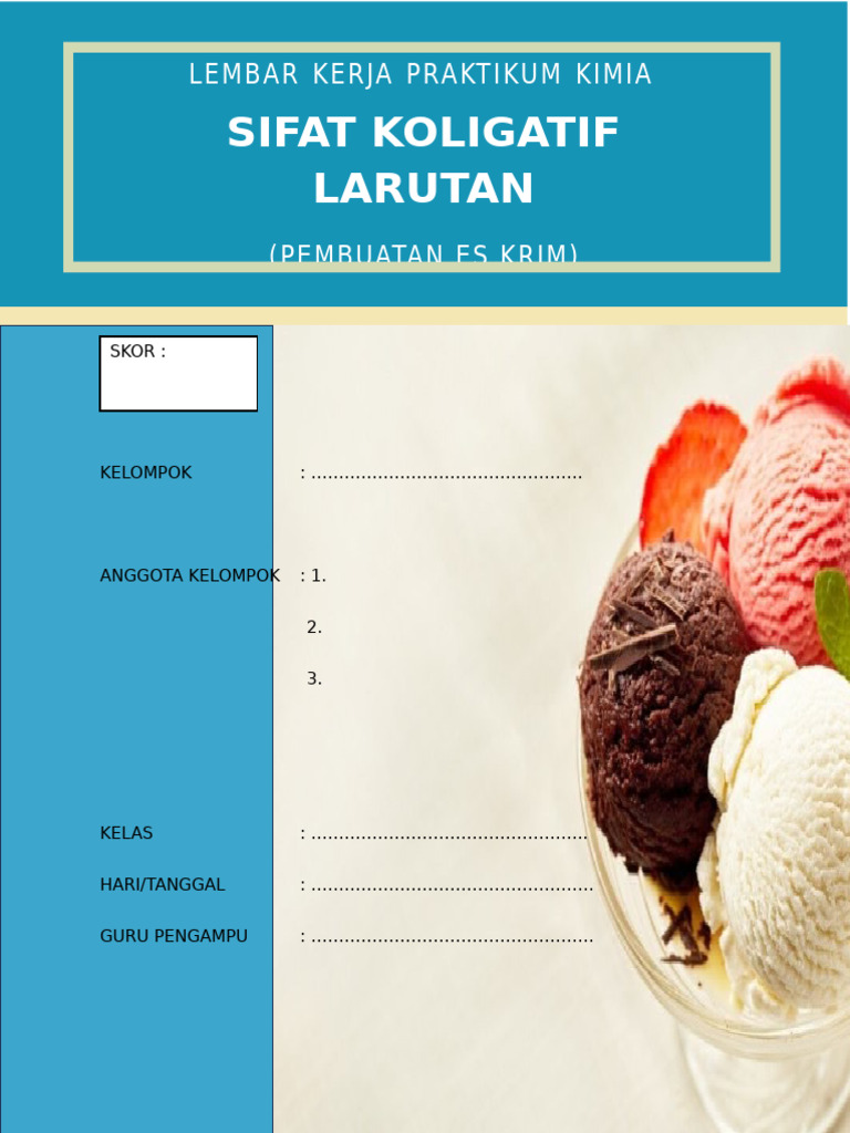LKS_P_ES KRIM_SIFAT KOLIGATIF LARUTAN_XII | PDF
