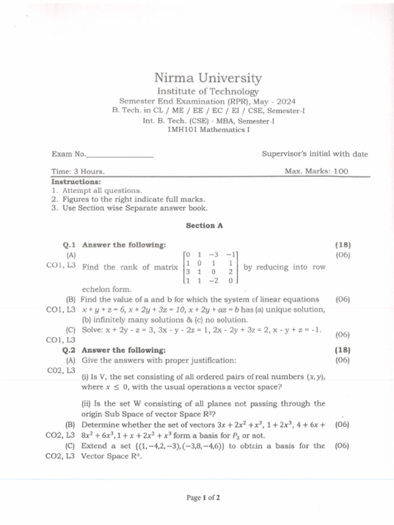 Maths | PDF | Eigenvalues And Eigenvectors | Functional Analysis