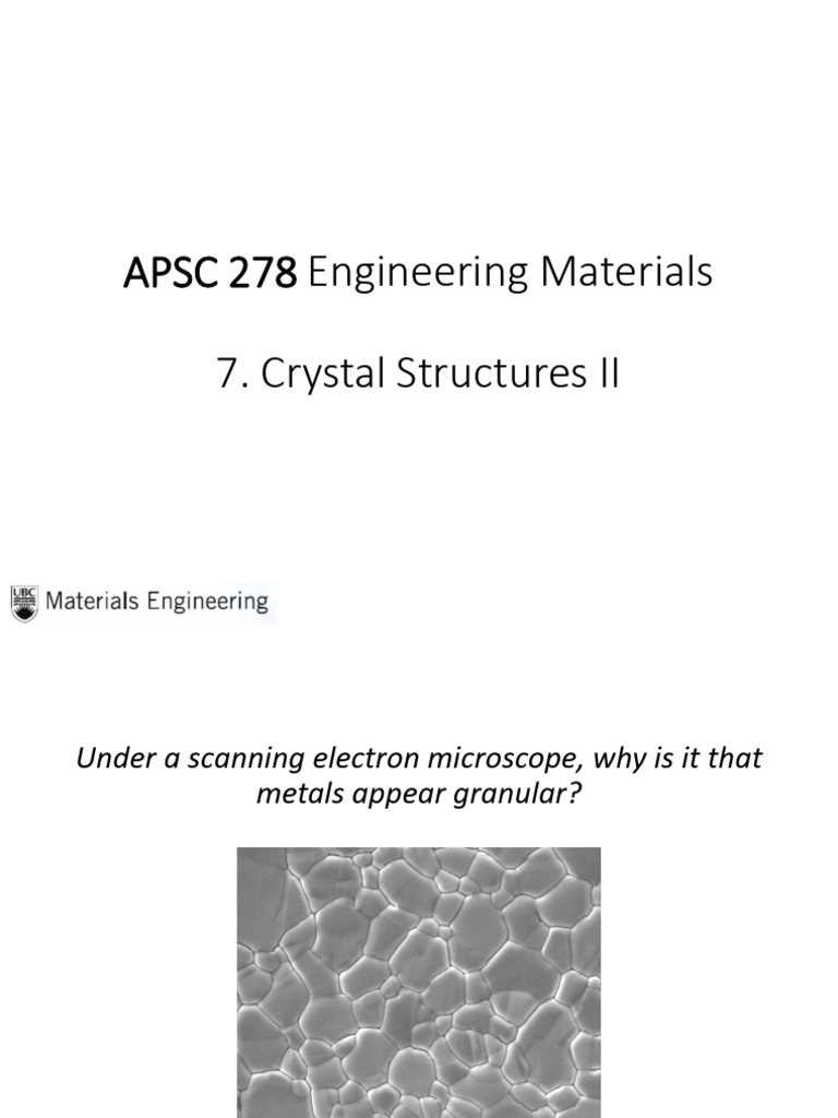 Crystal Structures II (Annotated) | PDF | Crystal Structure | Crystallite
