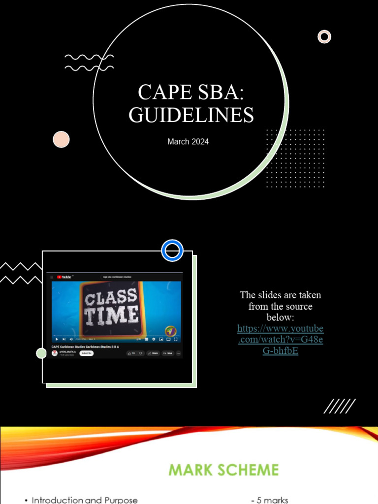 CAPE SBA tips | PDF | Community | Cognition