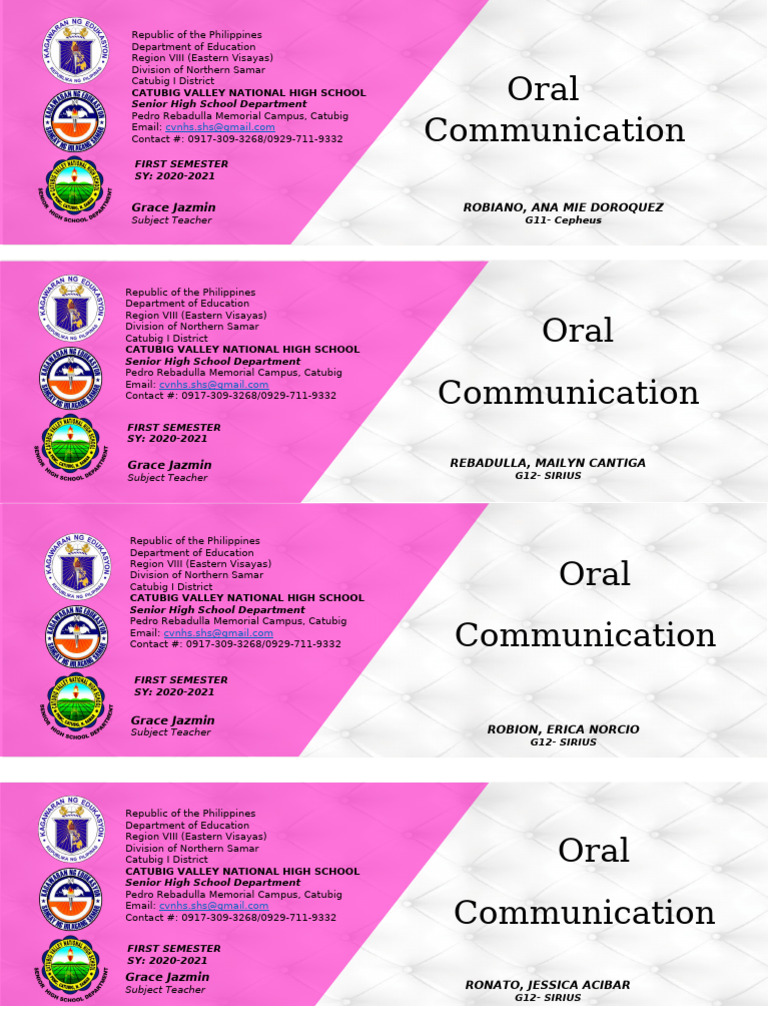oral comm | PDF | Philippines | Social Institutions