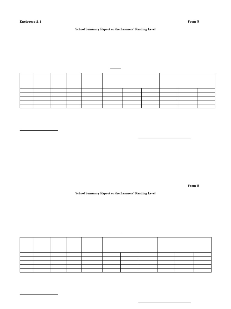 Encl. 2.1 - Phil-IRI Form 5 - GR 4-6 | PDF | Learning | Pedagogy