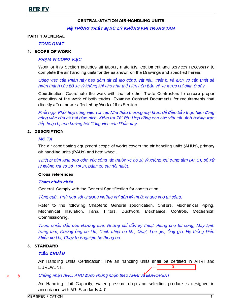 M.16 Central-Station Air-Handling Units-Huber & Ranner | PDF