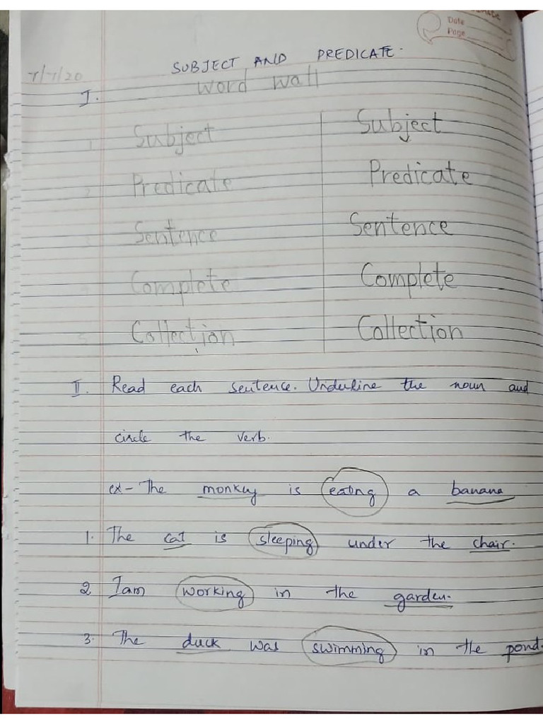 Subject ane Predicate | PDF