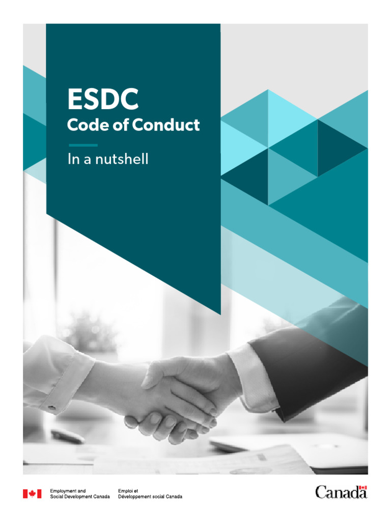 ESDC Code of Conduct Overview | PDF | Bias | Sexual Harassment