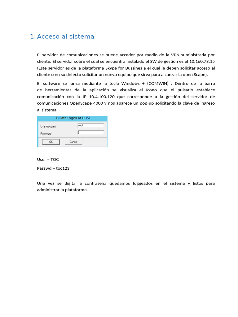 Entrega Openscape 4000 | PDF