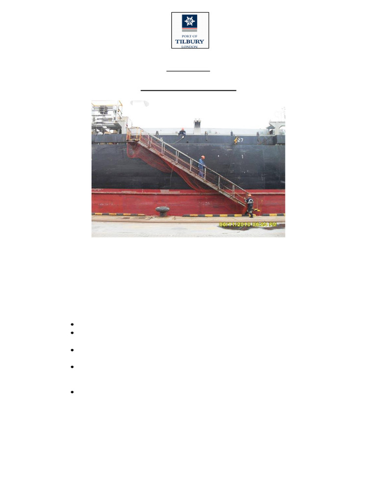 Safe Use of Ship Accommodation Ladders | PDF | Ladder | Ships