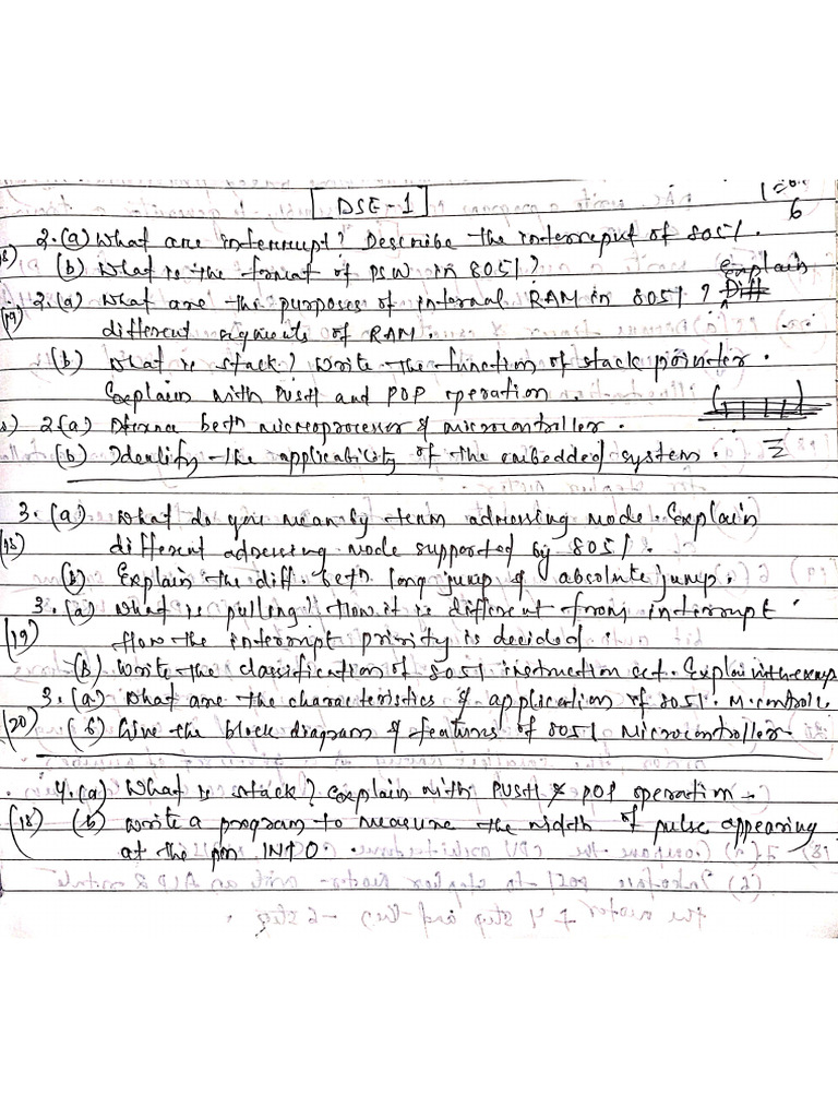 Dse 1&2 Imp Questions | PDF