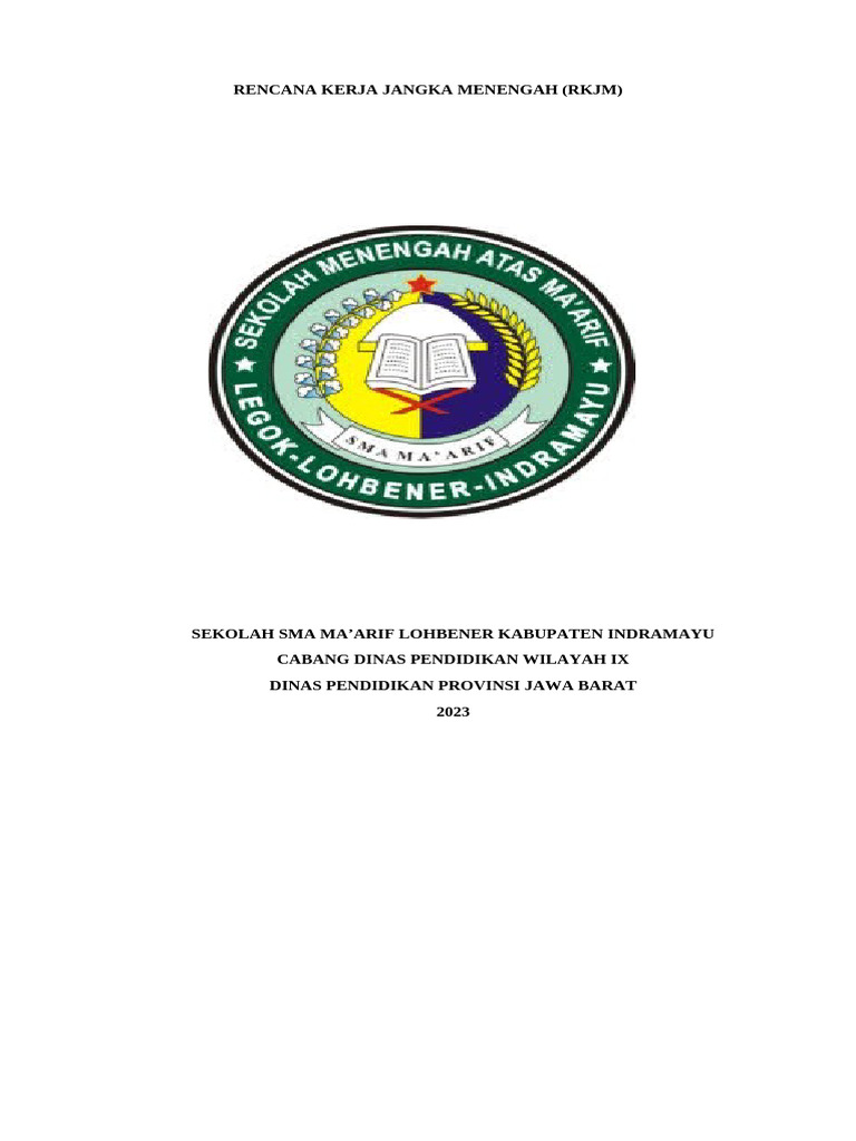 Rencana Kerja Jangka Menengah RKJM 2021 | PDF