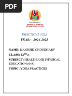Practical File 2024 Physical Education Class 12 | PDF