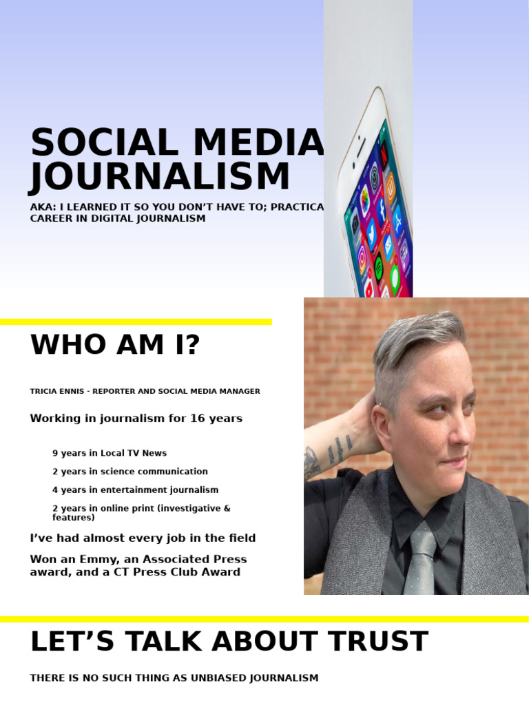 Journalism and Social Media | PDF | Journalism | Bias