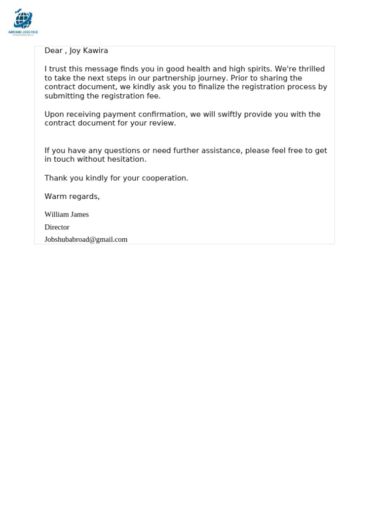 Finalizing Registration Process | PDF