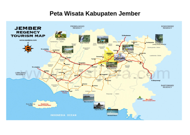 Peta Wisata Kabupaten Jember | PDF