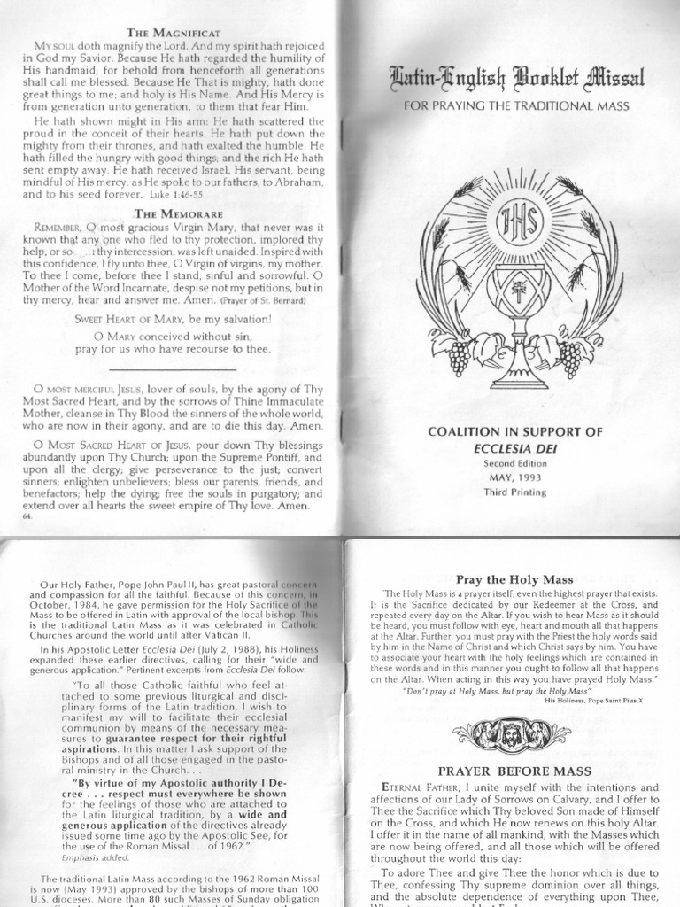 Latin-English Booklet Missal (1993) | PDF