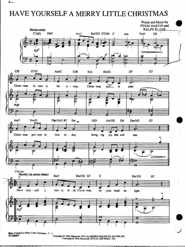 Have Yourself A Merry Little Christmas | PDF
