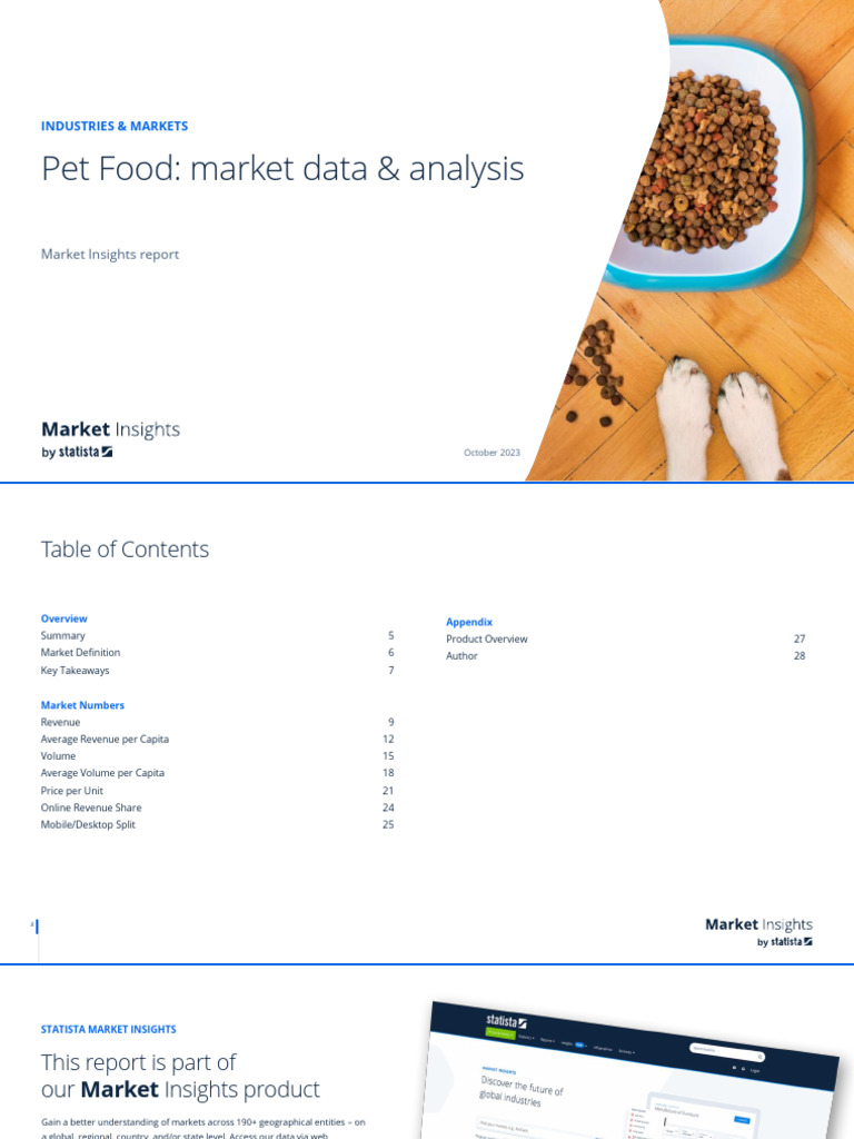 Study - Id48838 - Pet Food Market Data and Analysis | PDF | Compound ...