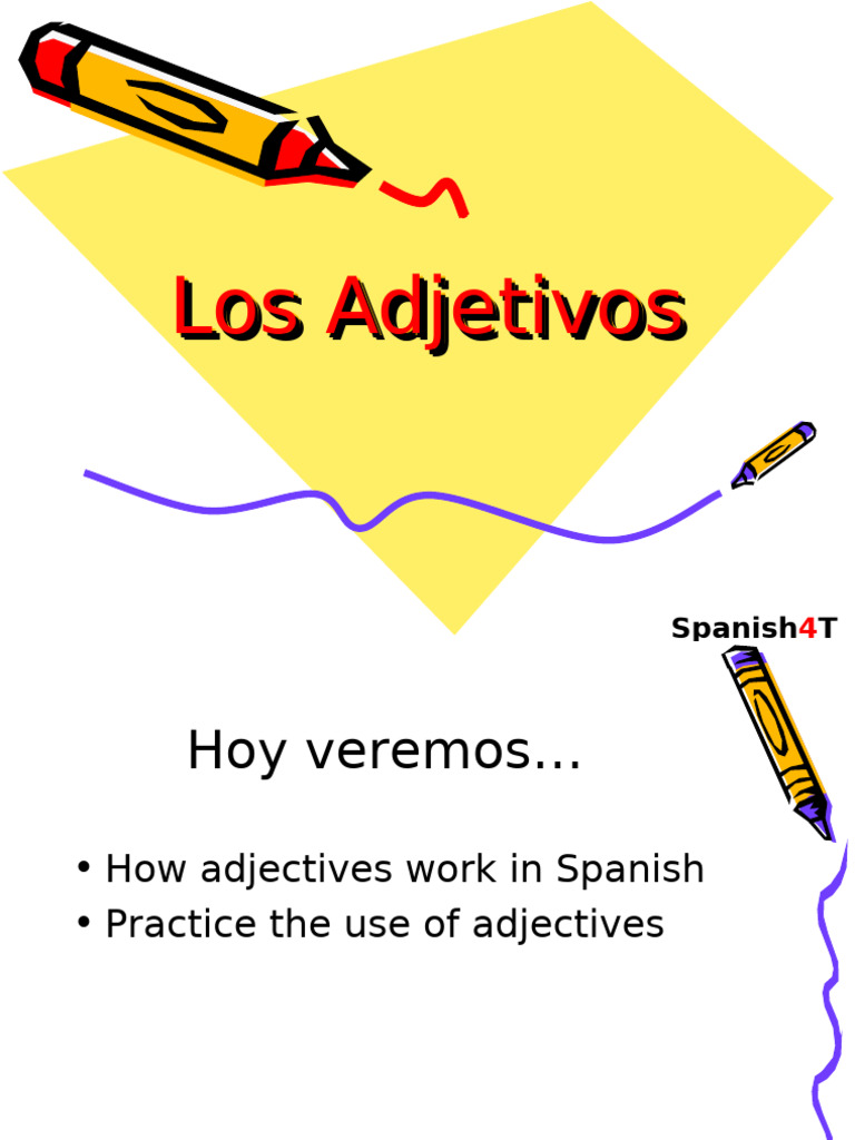 Spanish Adjectives Guide | PDF