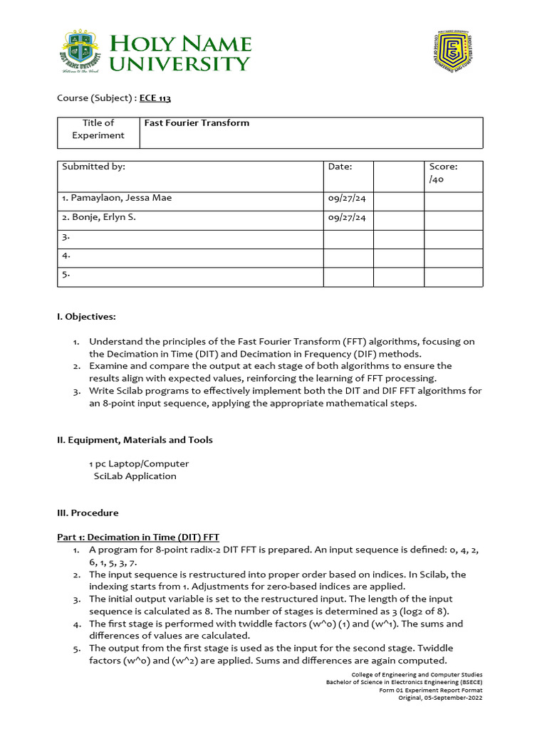 DSP Simulation 05 Fast Fourier Transform | PDF | Fast Fourier Transform ... DSP Simulation 05 Fast Fourier Transform | PDF | Fast Fourier Transform ...