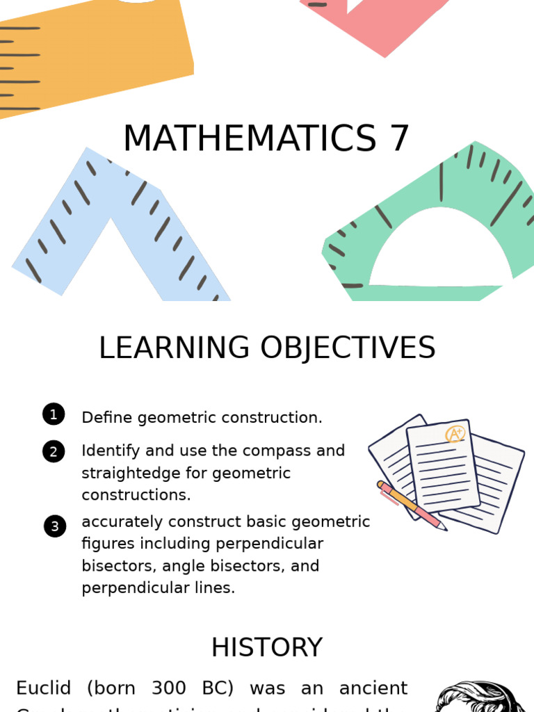 Geometric Constructions with Compass & Straightedge | PDF
