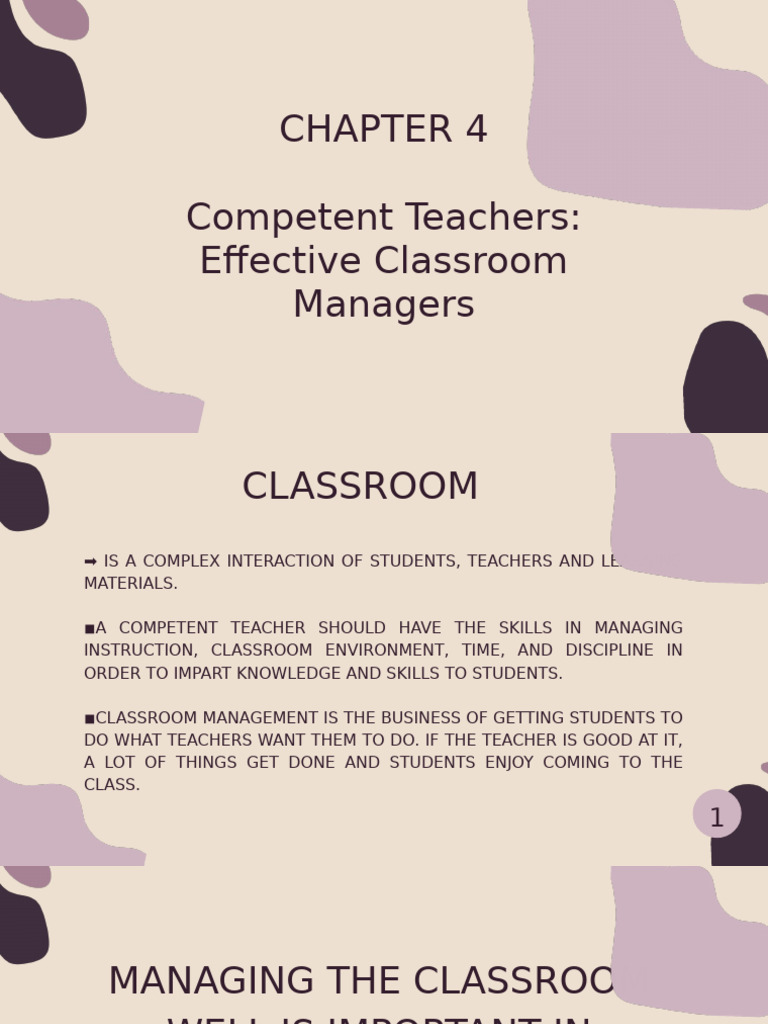 Effective Classroom Management Techniques | PDF | Teachers | Behavior