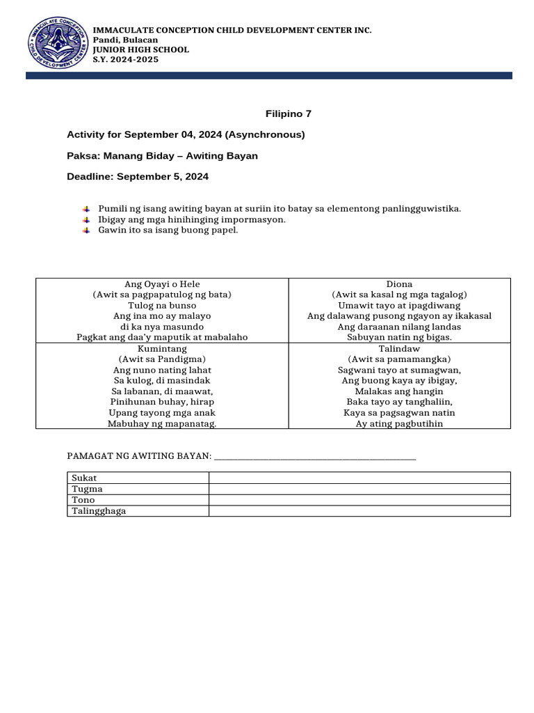 Filipino 7 II | PDF
