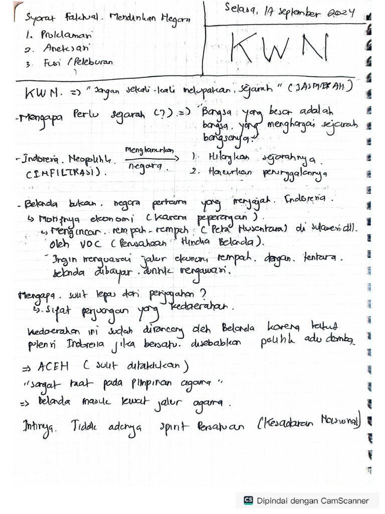 Gerald Fransisco - Catatan KWN | PDF