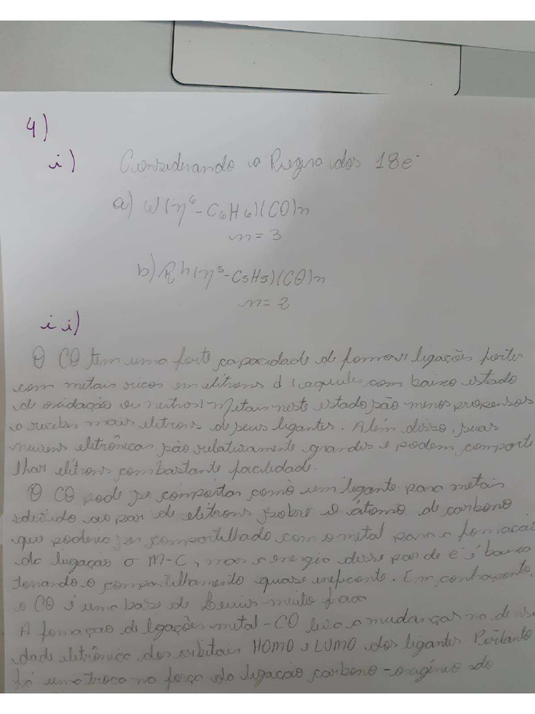 Exercicio 4 Inorg | PDF