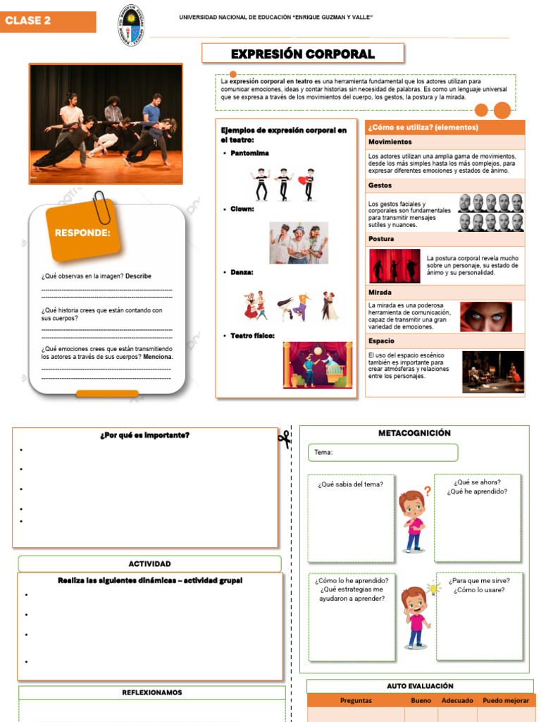 Expresión Corporal en el Teatro: Claves y Ejemplos | PDF | Comunicación ...