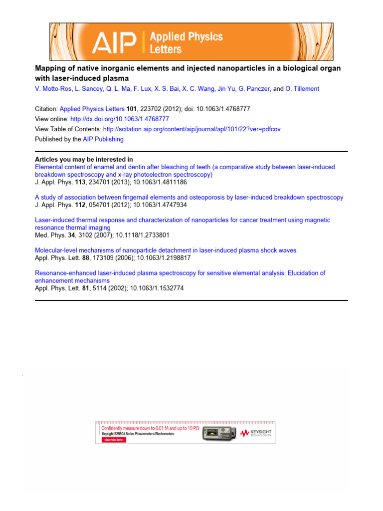 Mottoros2012 - Applied Physics Letters | PDF | Raman Spectroscopy ...