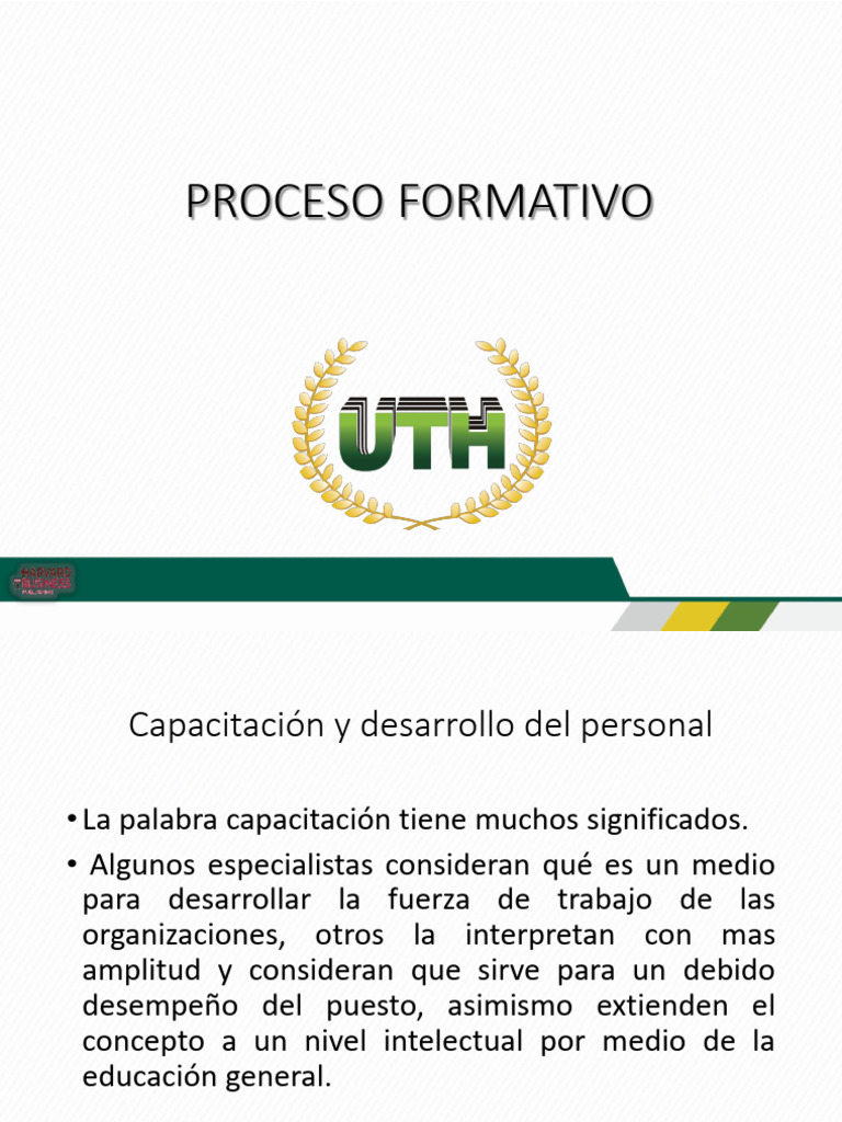 Proceso-formativo | PDF | Gestión de recursos humanos | Calidad (comercial)