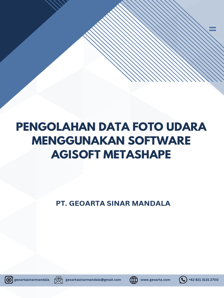 Modul Training Pengolahan Data Foto Udara | PDF