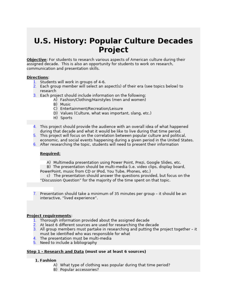 Popculturedecadesproject 5b27e02342d99 | PDF | Multimedia | Human ...
