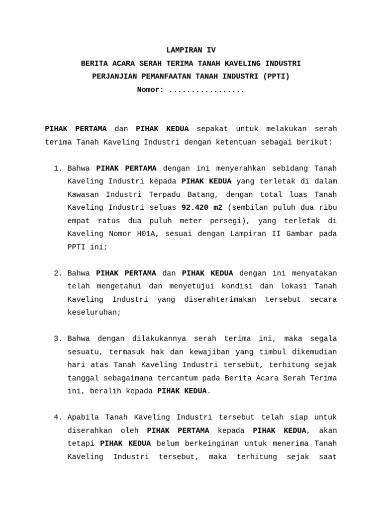 Lampiran IV BAST_Addendum | PDF