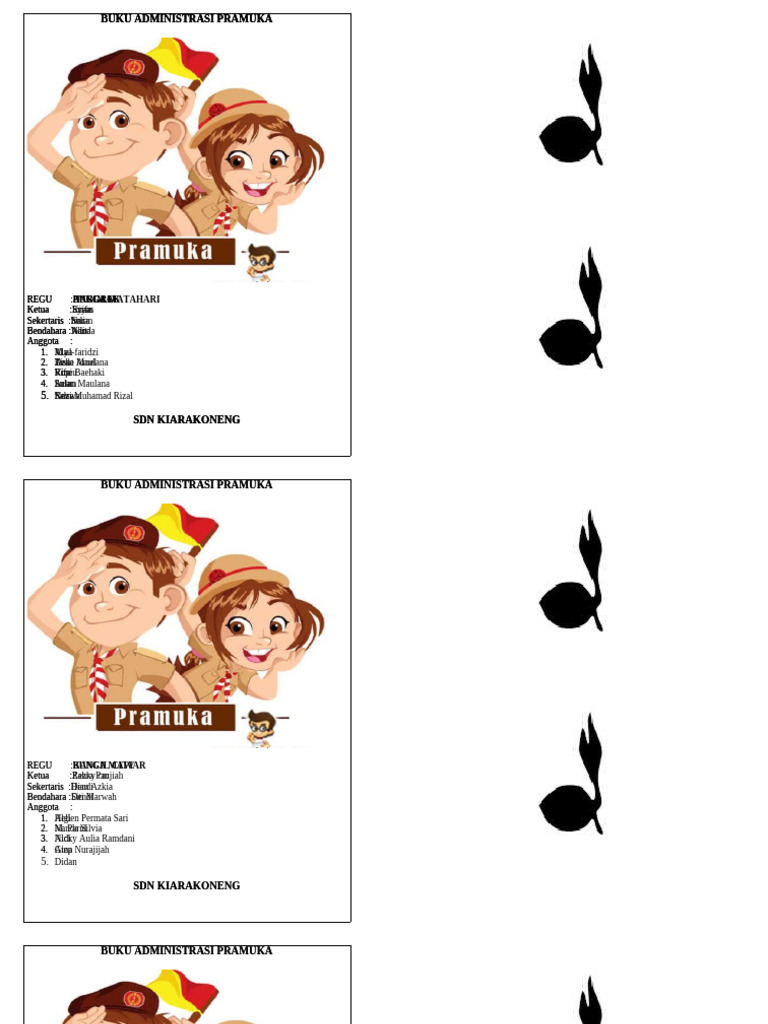 Buku Administrasi Pramuka | PDF