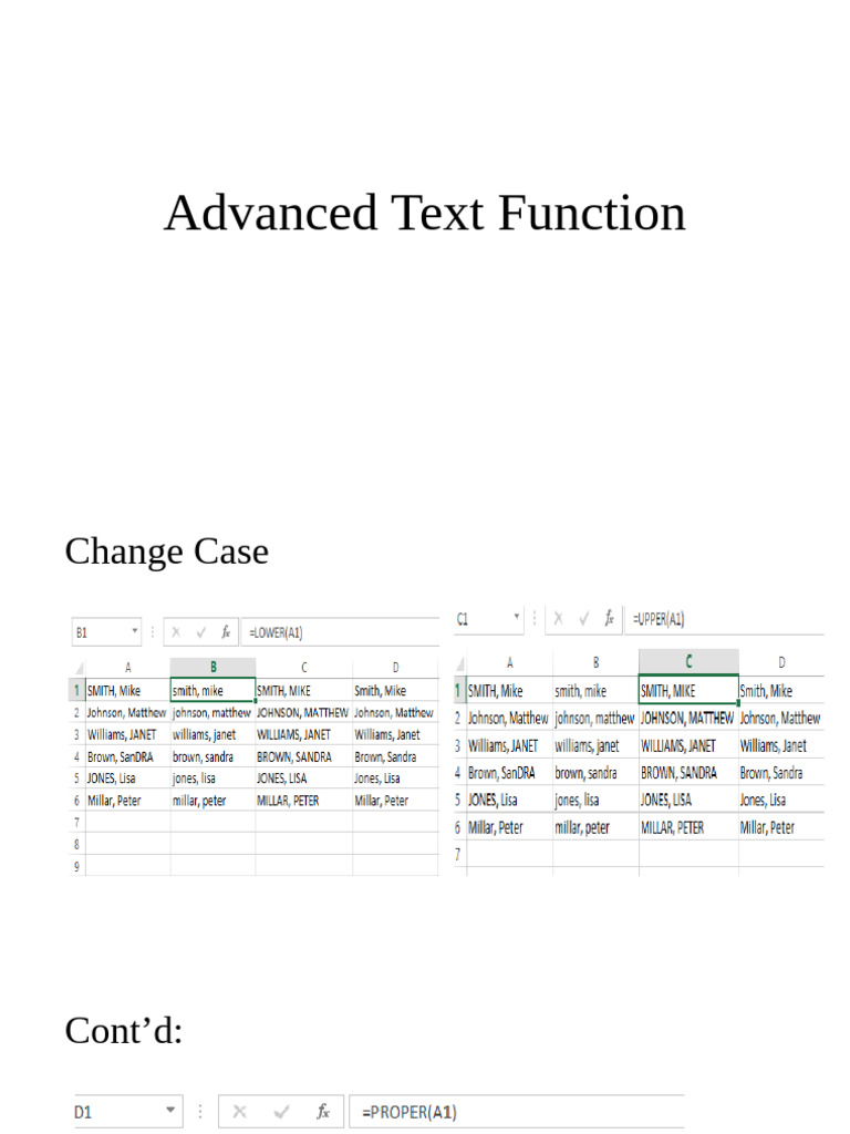 PP For Advanced Excel | PDF
