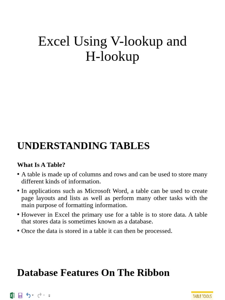 VandH Lookup | PDF | Table (Database) | Microsoft Excel