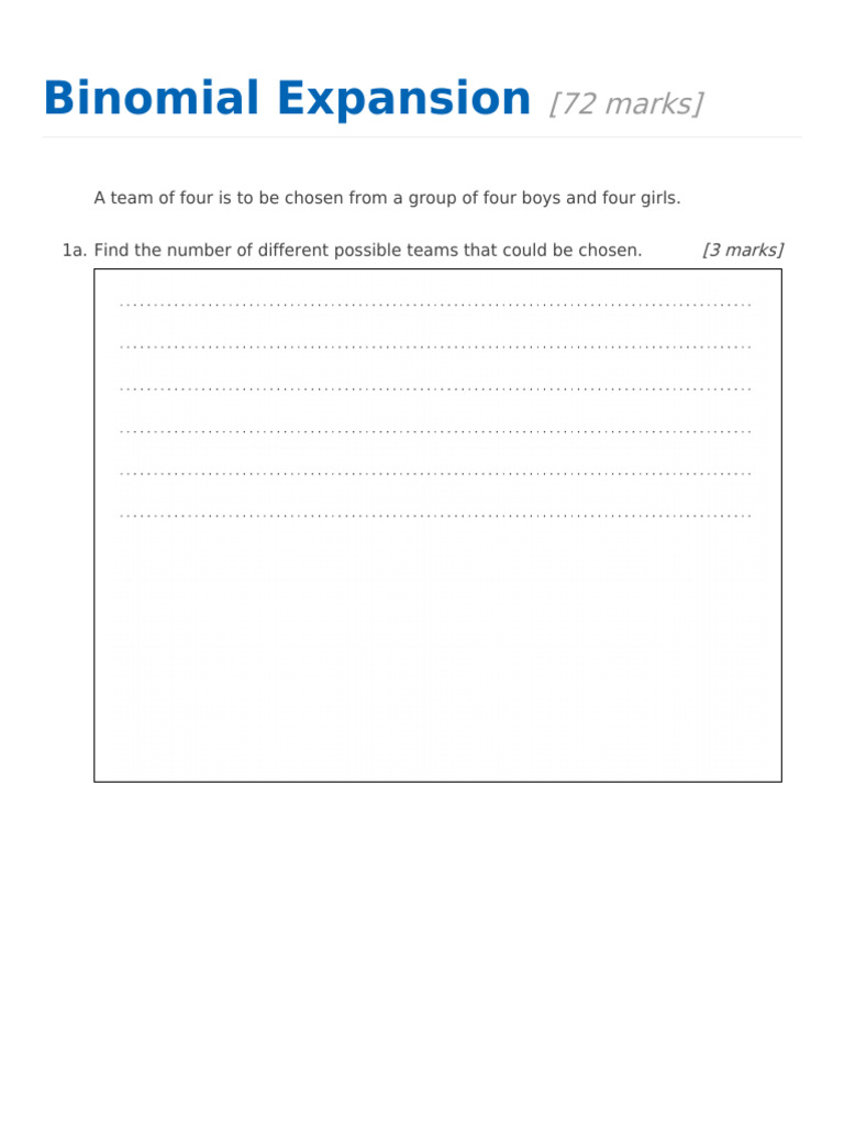 Binomial_Expansion_Past_Papers[1] | PDF | Mathematical Objects | Mathematical Analysis